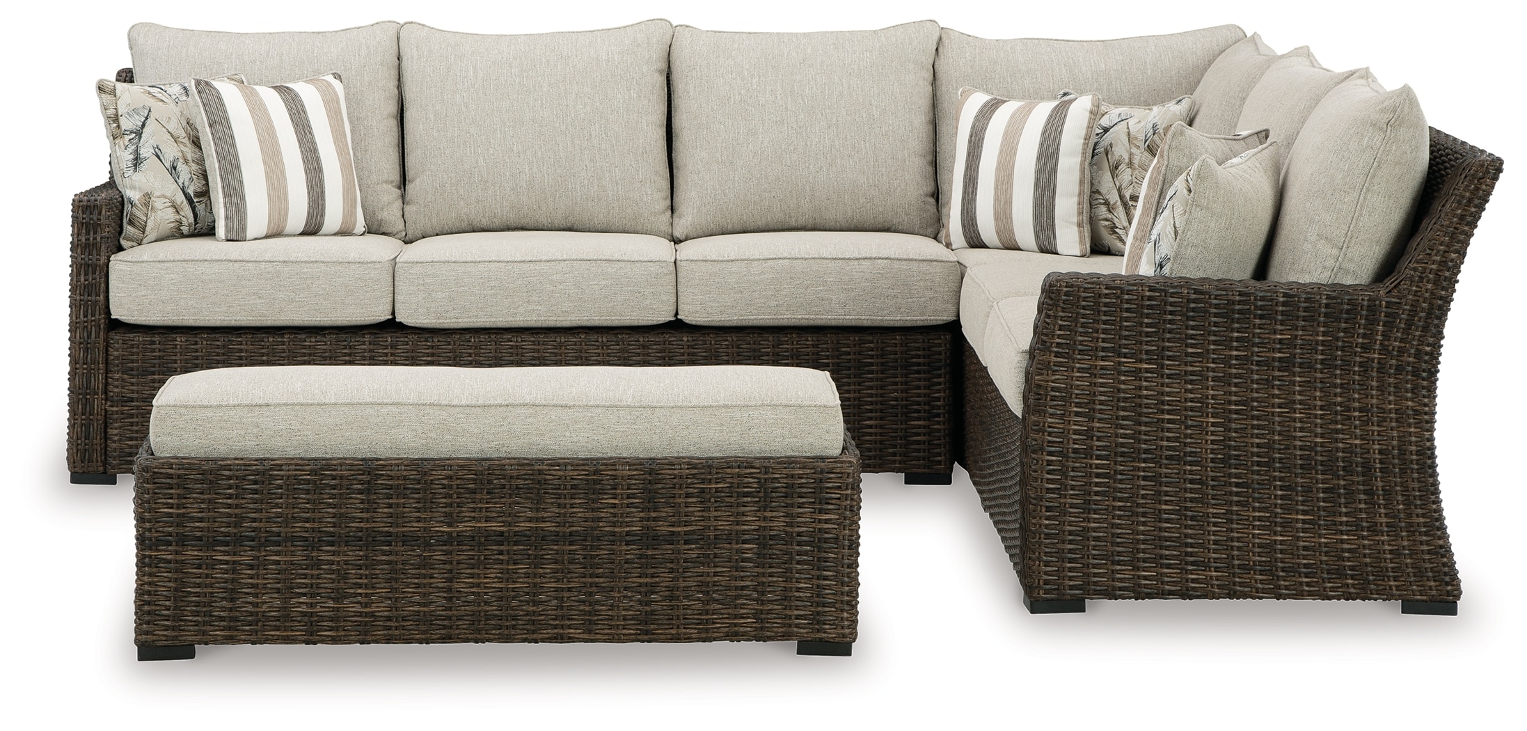 BROOK RANCH OUTDOOR SOFA SECTIONAL/BENCH (SET OF 3) | Morris