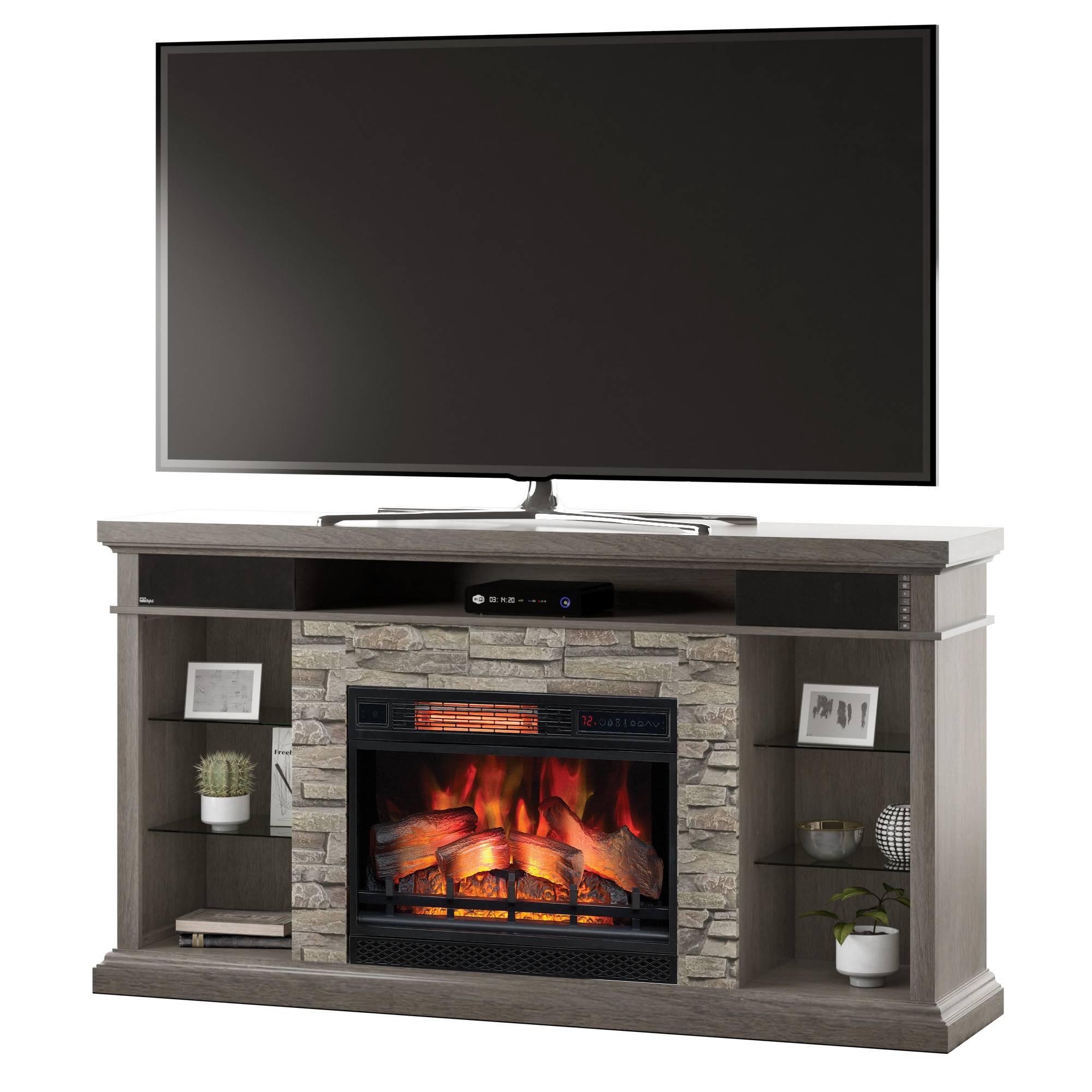 ELLI FIREPLACE SET W/SOUNDBAR | Morris