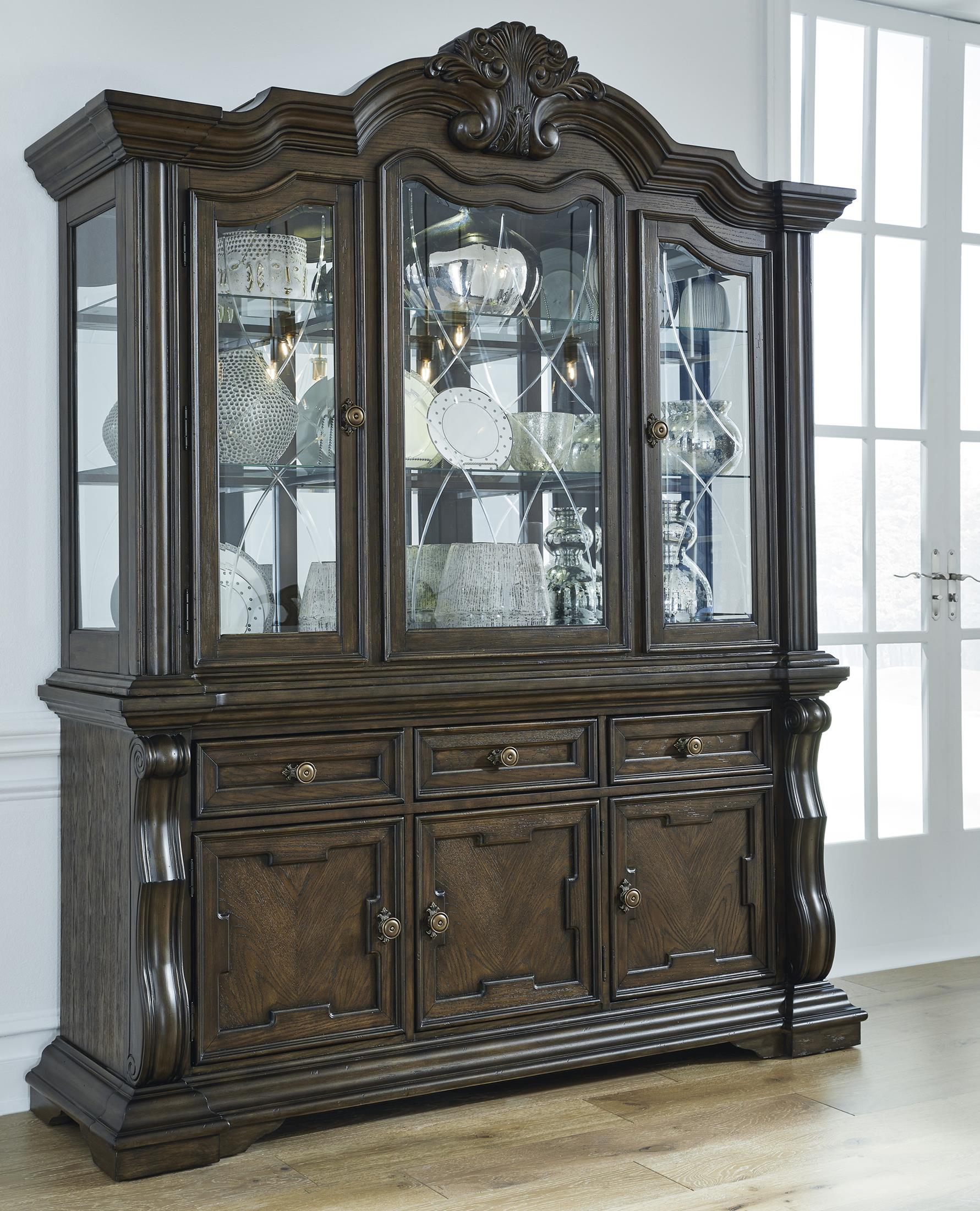 Dining cabinet with hutch store