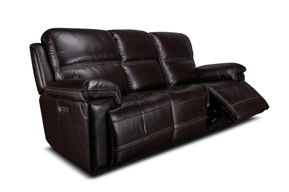 MONTANA LEATHER POWER RECLINING SOFA BY FLEXSTEEL | Morris