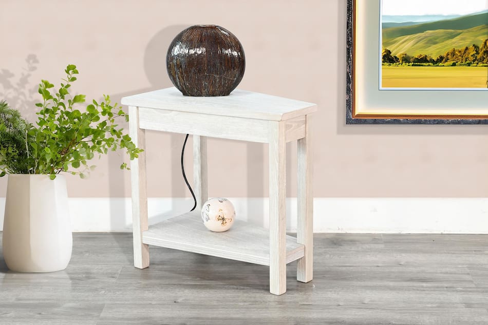 WEDGE POWER CHAIRSIDE TABLE | Morris