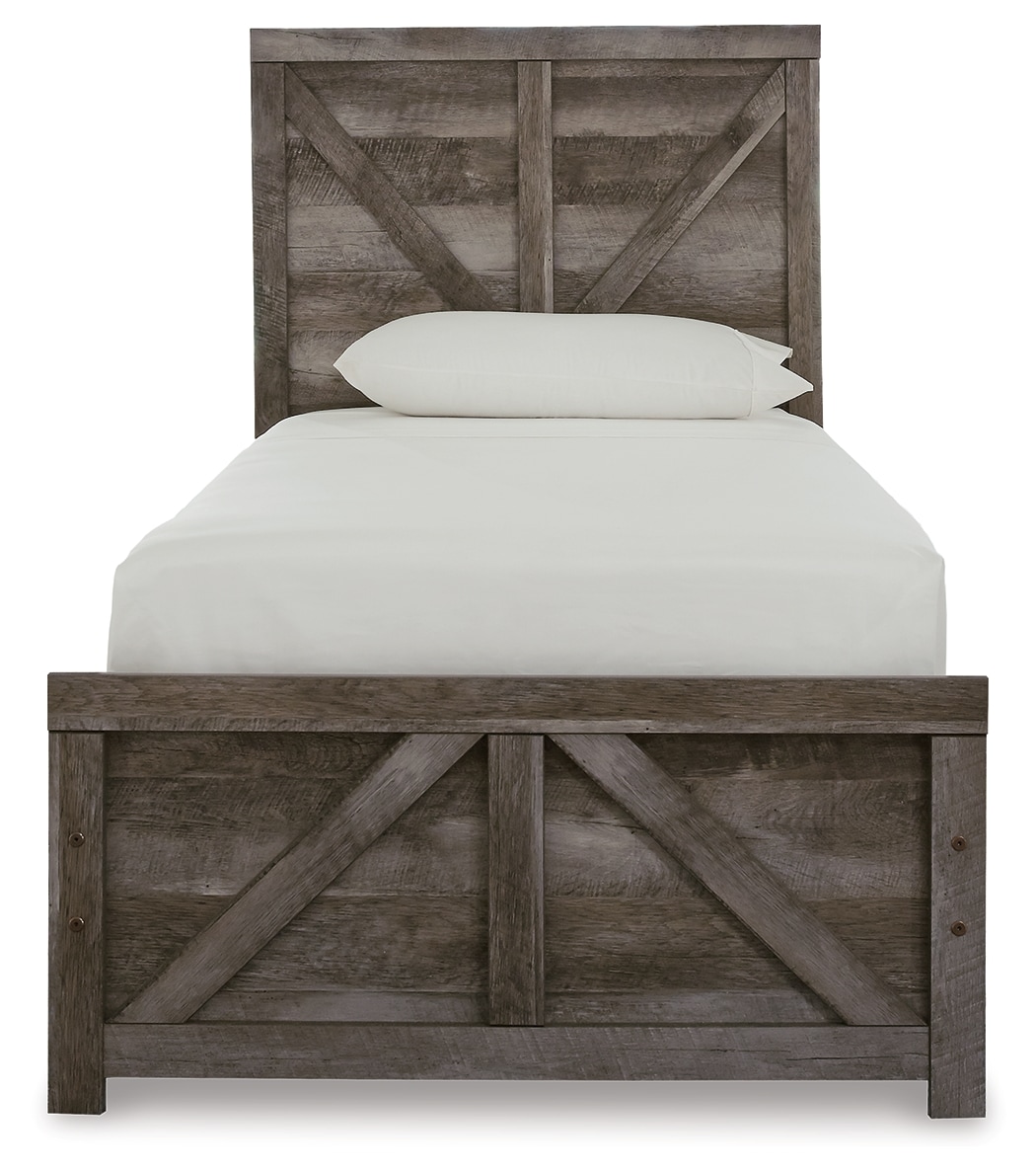 WYNNLOW TWIN CROSSBUCK PANEL BED | Morris